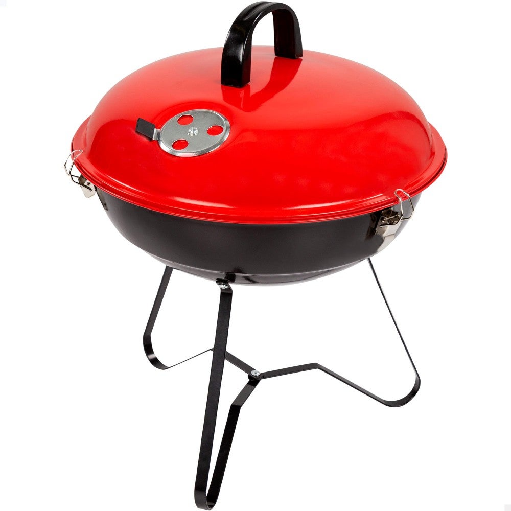 Aktive - Barbecue portatile a carbone piccolo Ø36 x 44 cm con coperchio ...