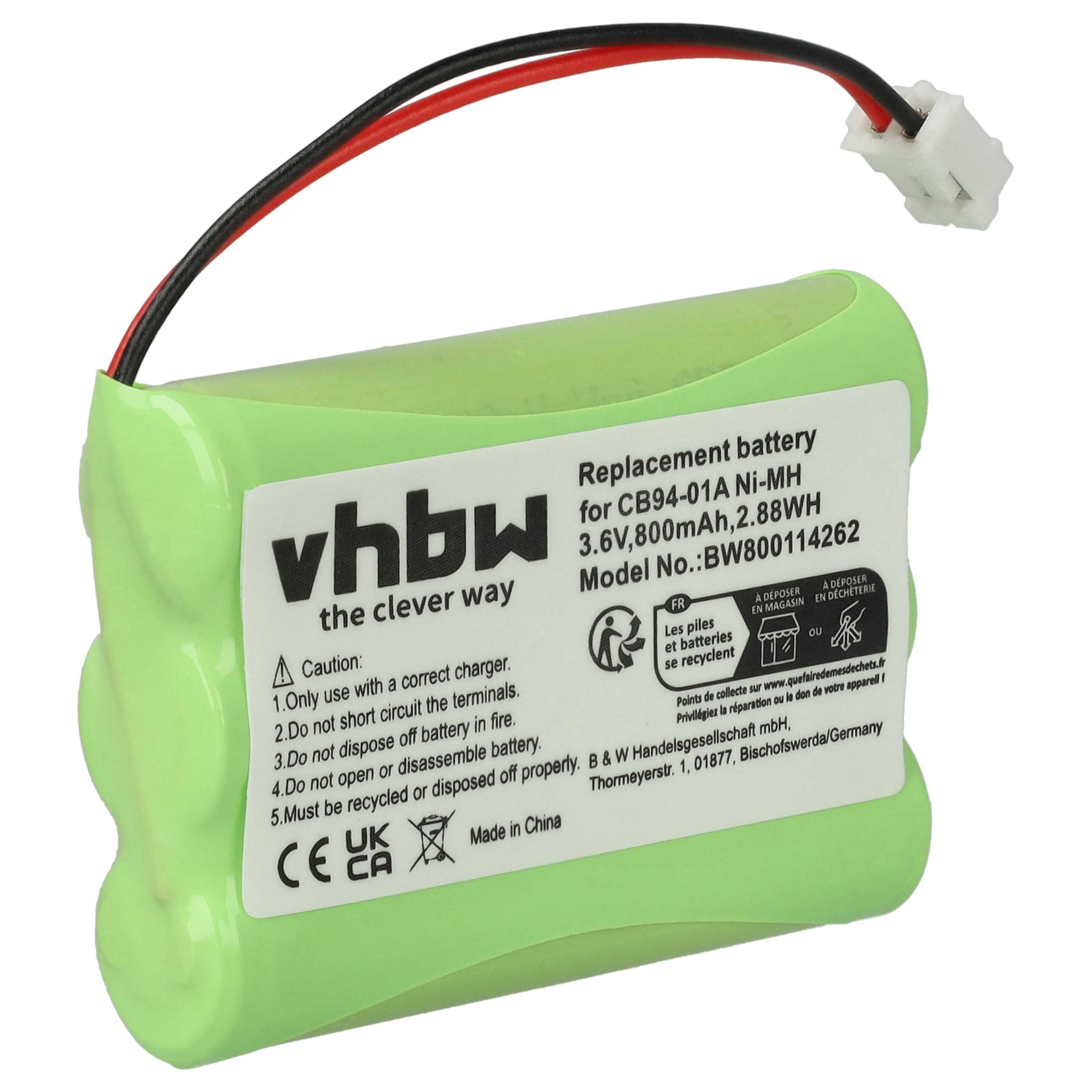 Vhbw batteria compatibile con Summer Infant Baby Monitor 29000, 29030 ...