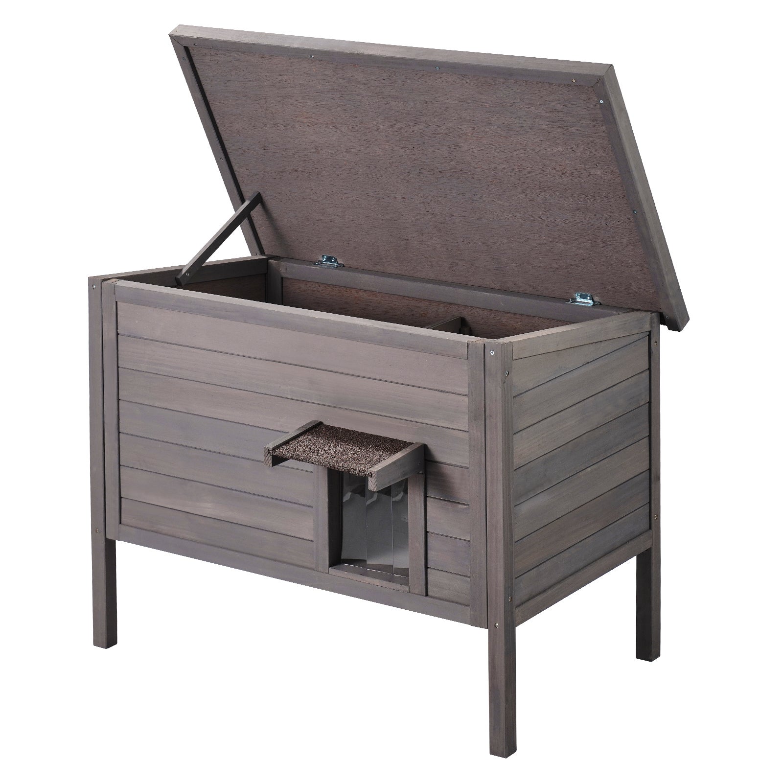 VEVOR Cuccia Gatti da Esterno Resistente alle Intemperie, Riparo in ...