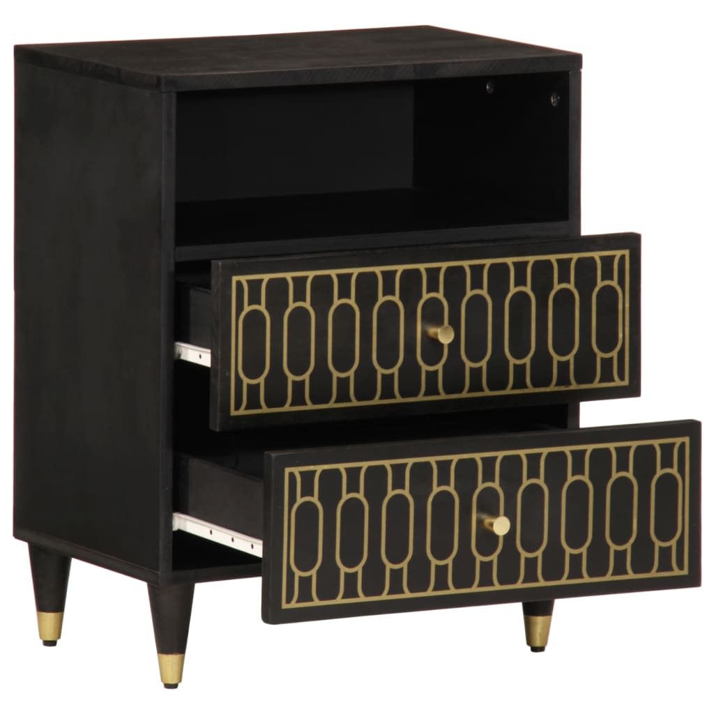 Table de chevet | Table d'appoint | Table de nuit 50x33x60 cm bois de ...