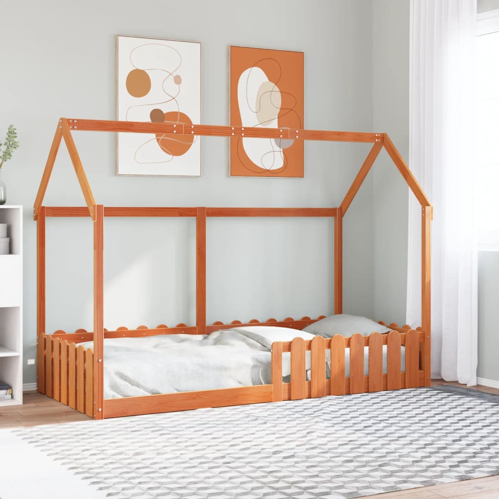 Estructura de cama infantil forma de casa sin colchón 90x200 cm | Leroy ...