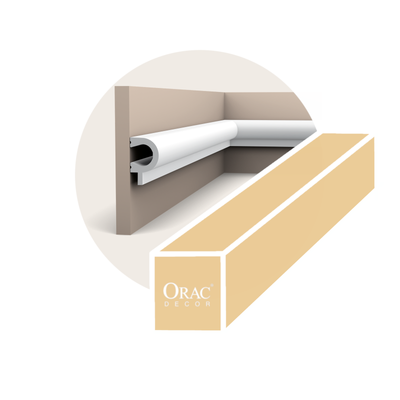 Paquete de 4 metros Perfil horizontal para acabados PX169 | Leroy Merlin