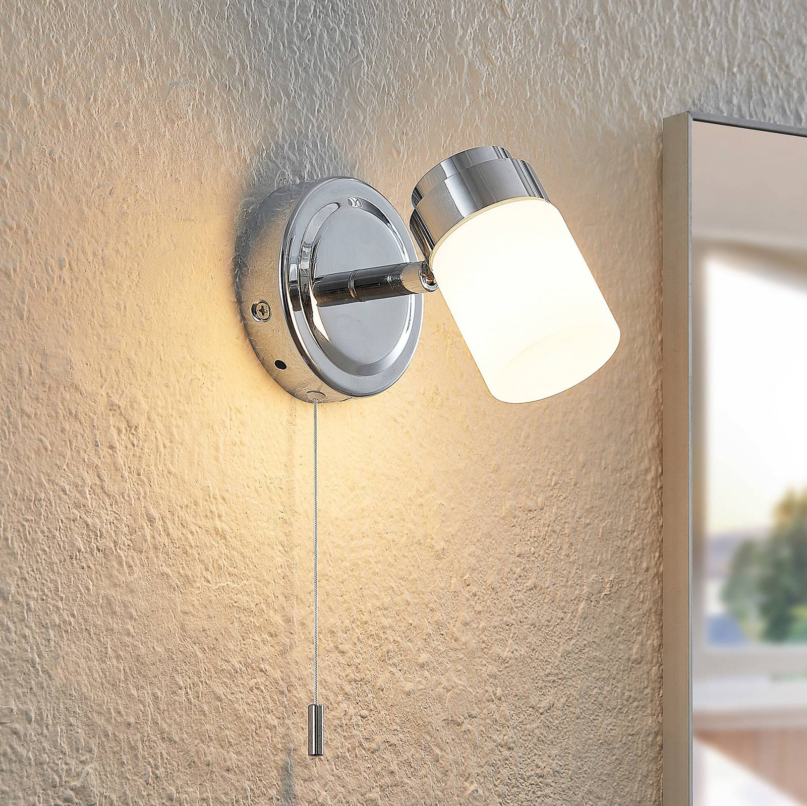 Lindby Alimari applique murale, chrome, Luminaire salle de bain, Lampe ...