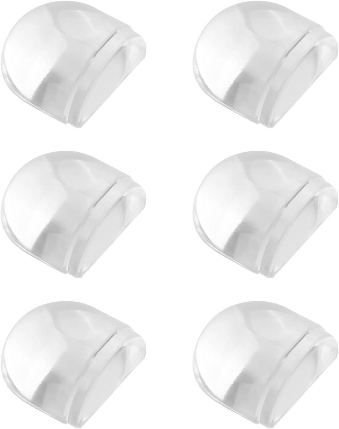 Butées de porte adhésives (paquet de 6), transparentes, pour sols et ...