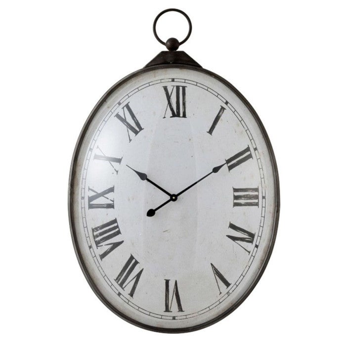 Horloge Murale Ovale "Gousso" 102cm Noir | Leroy Merlin