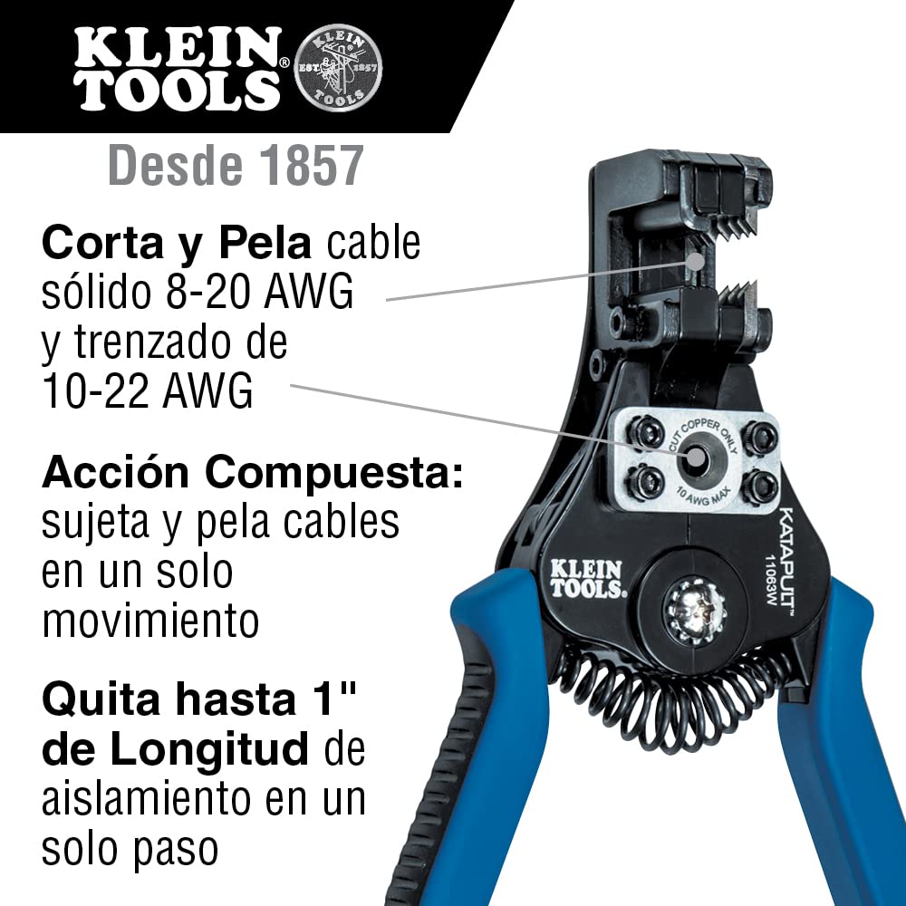 Klein Tools 11063 W 8 22 awg Katapult Wire Stripper Leroy Merlin