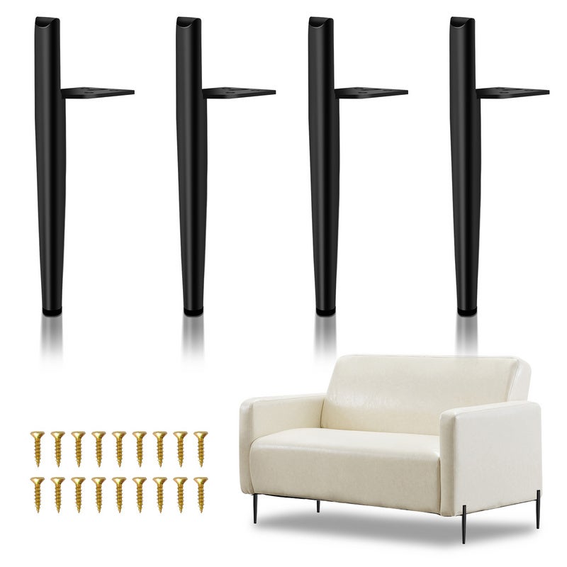 4X Muebles Pies Base Pies Ajustables Sofá Pies Ajustables-Metal-20cm ...