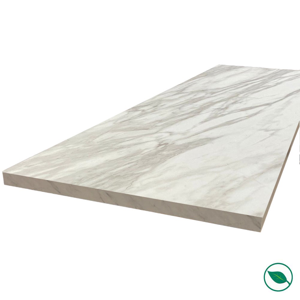 Plan de travail stratifié HPL marbre gris 2000 x 650 x 38 mm FSC ...