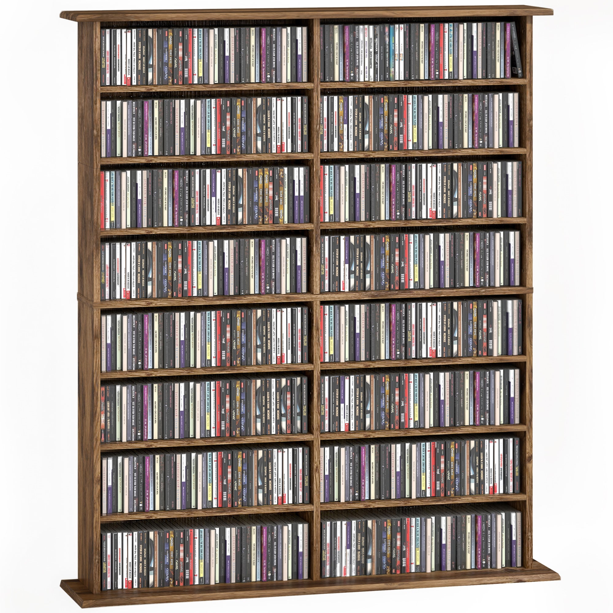 Rangements pour CD et DVD avec 16 compartiments et 12 étagères ...