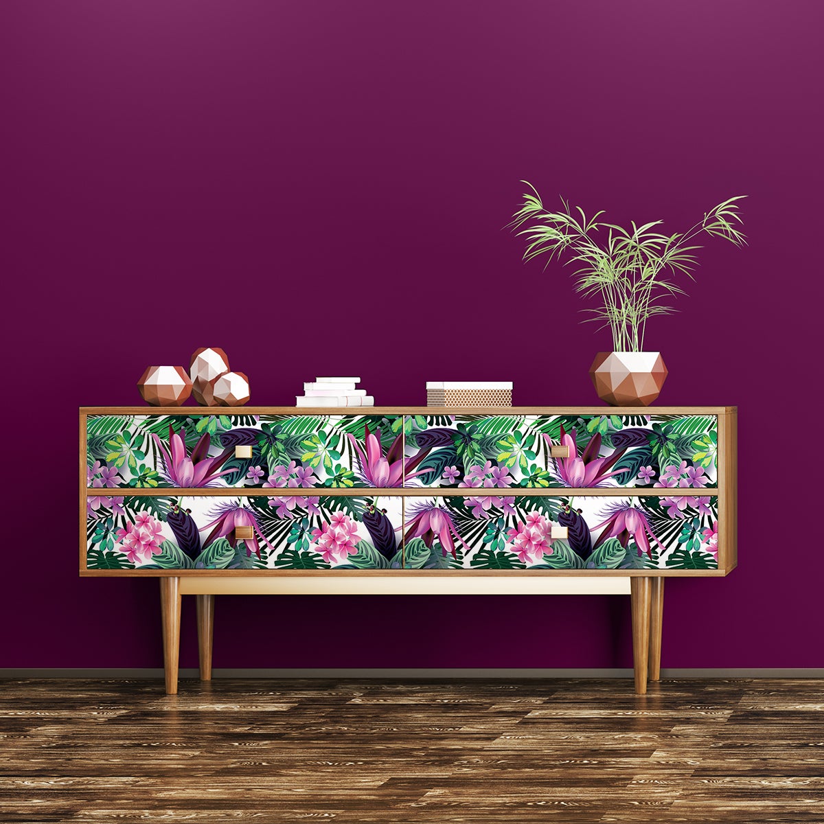 Sticker meuble tropical kouki 60 x 90 cm | Leroy Merlin