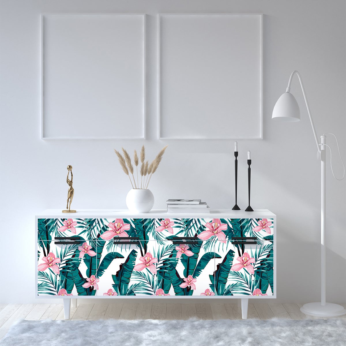 Sticker meuble tropical ocelyn 60 x 90 cm | Leroy Merlin