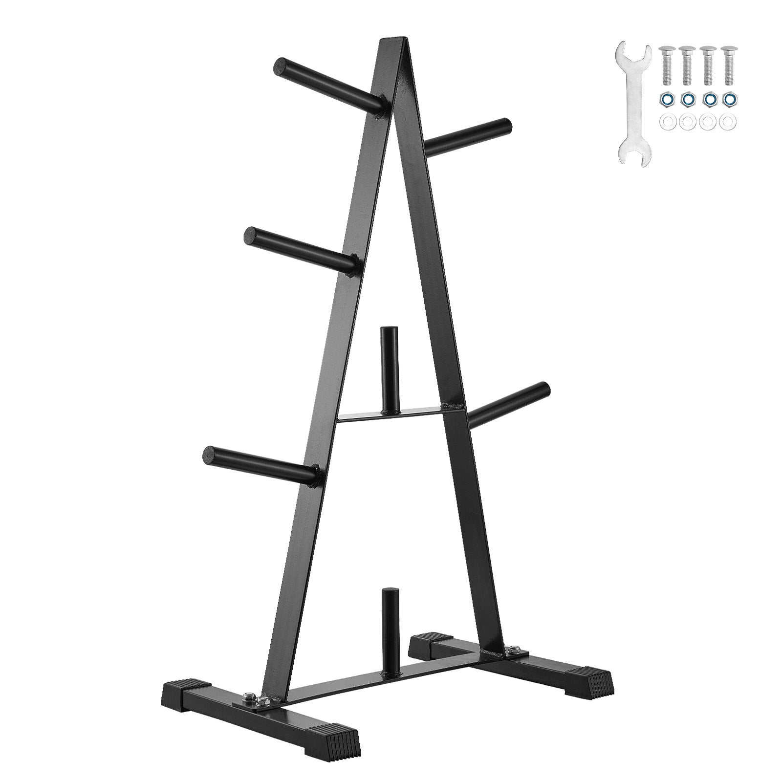 VEVOR Supporto manubri capacità 227 kg, rack per dischi 25,4 mm ...