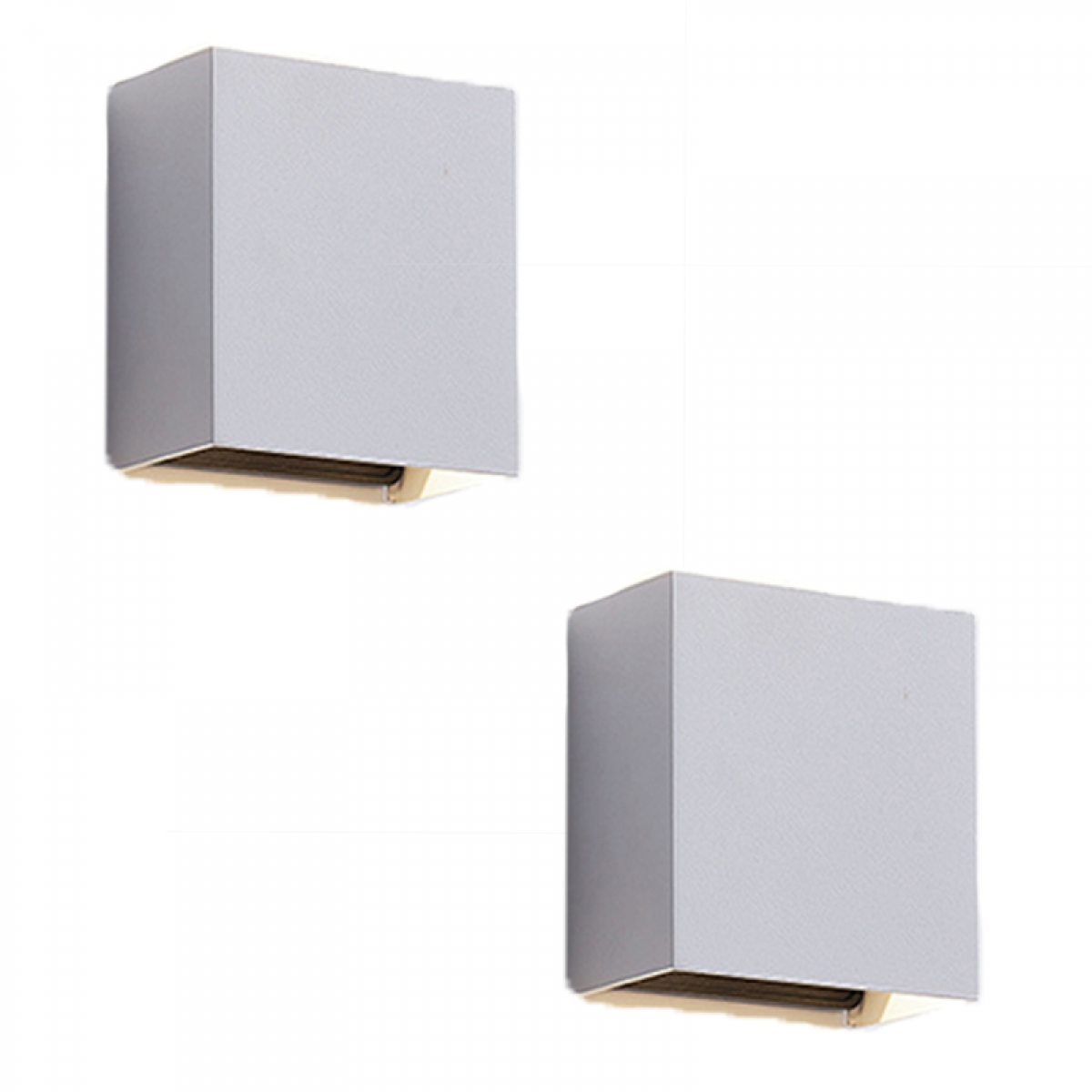 Lámparas LED cuadradas de 2 piezas, lámpara de pared simple para ...
