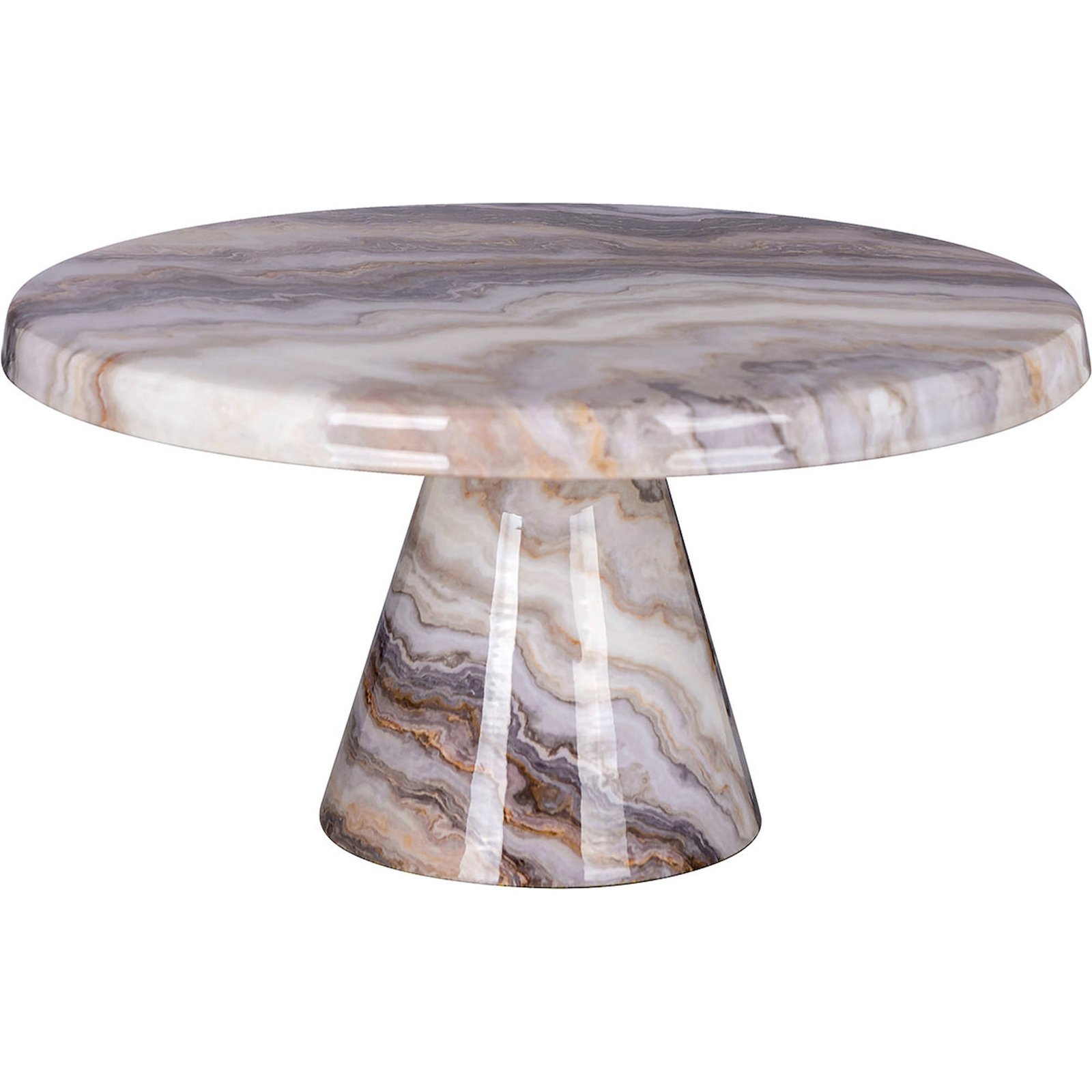 Plat Design Eloise pour Intérieur Chic 30 x 30 x 14 cm Nuance marbrée ...