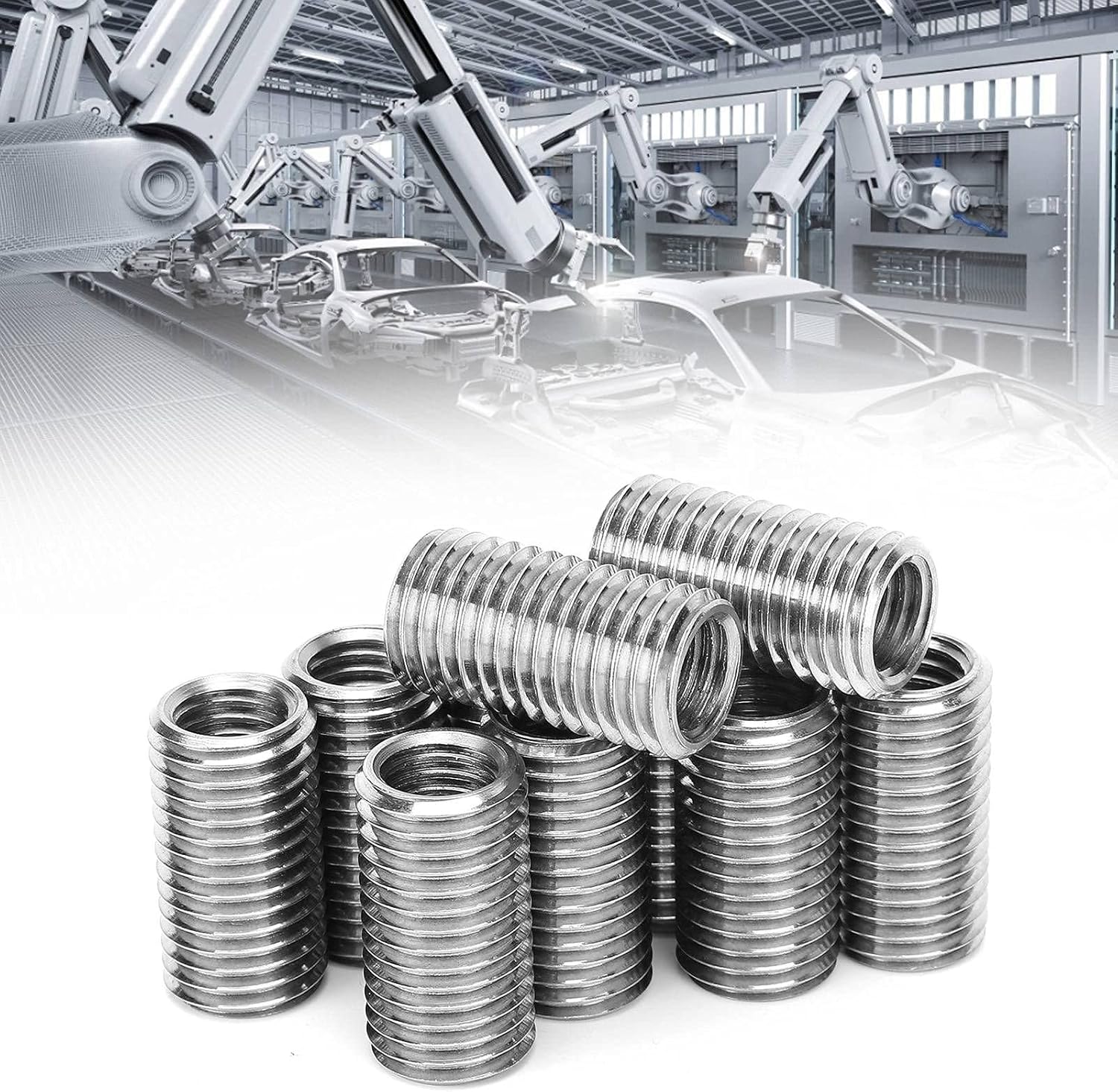 Kit de reparación de roscas M12/M16, 10 tuercas y casquillos para ...