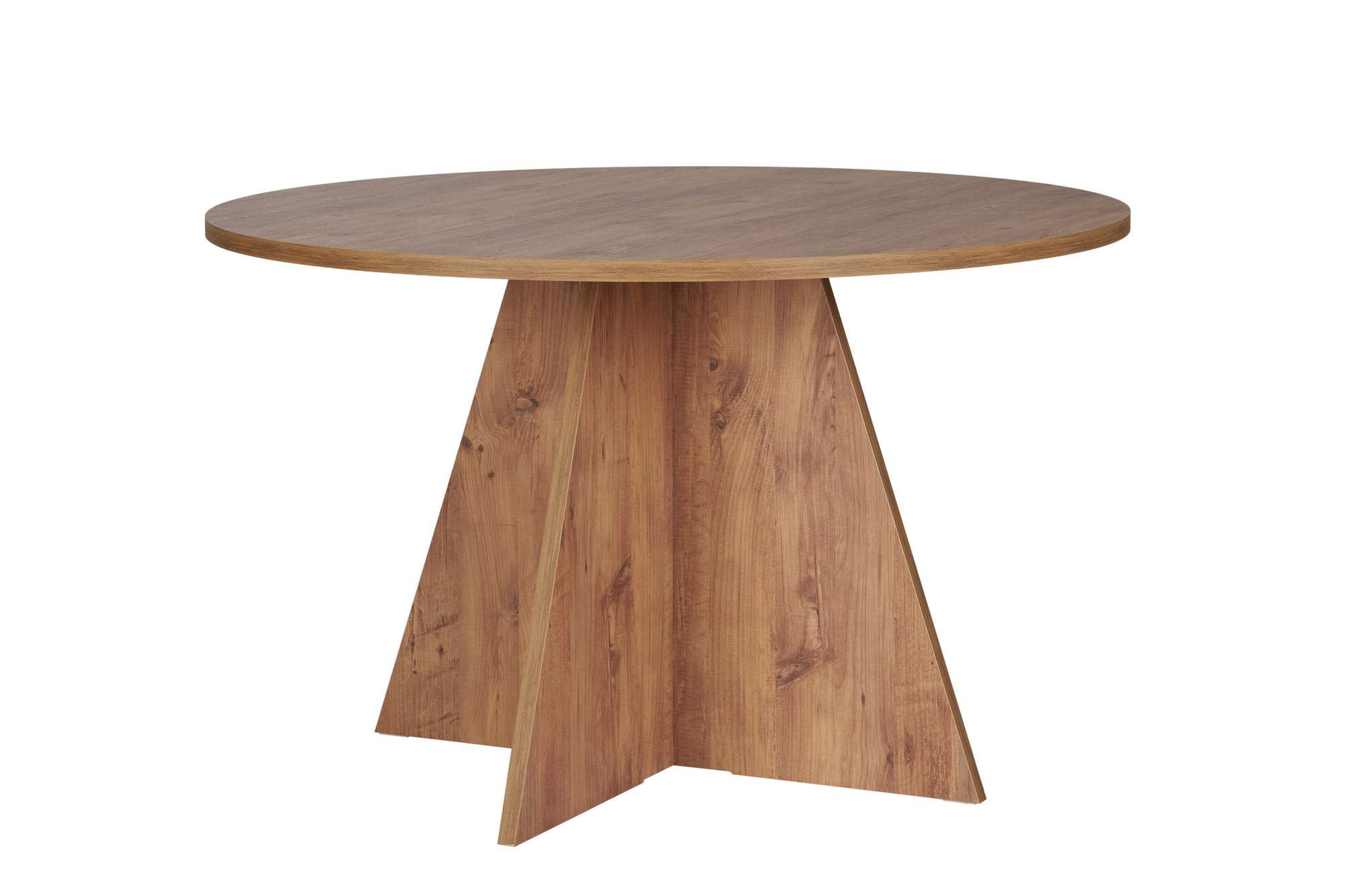 Table à manger en bois "Virella" - 120 x 120 x 75 cm - Pin atlantique ...