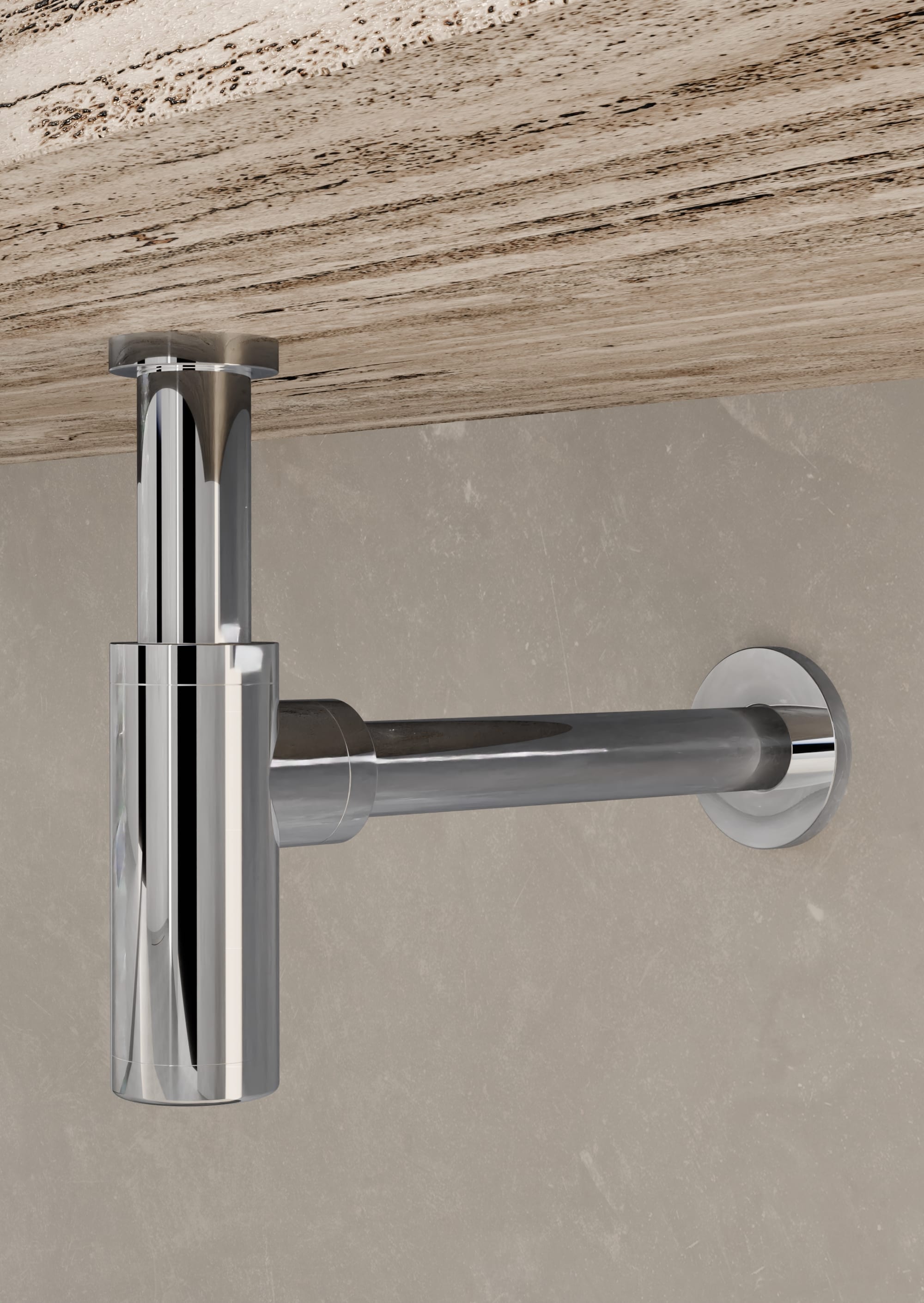 Siphon de lavabo - Chromé | Leroy Merlin