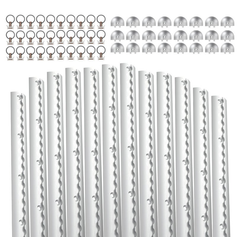 12 rails d'arrimage demi-ronds en aluminium noir pour rails d'avion ...