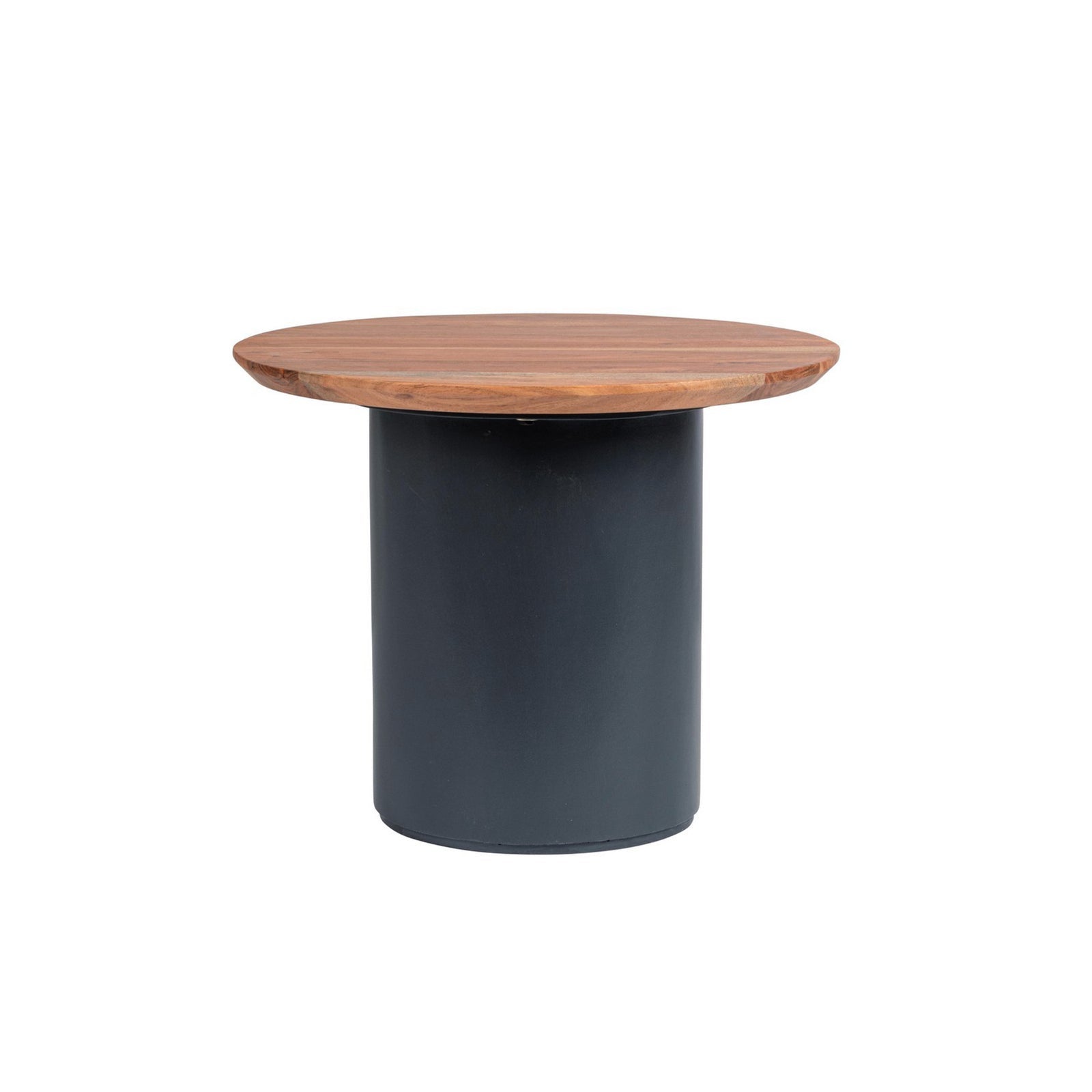 Mesita "Ojas" con base de acacia y MDF y tapa de madera maciza de ...
