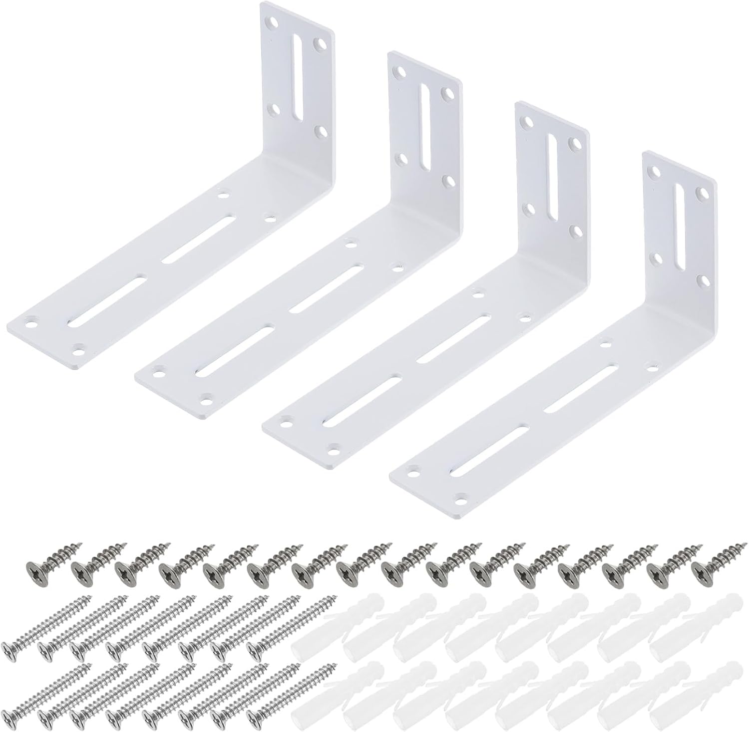 Équerre d'angle en L - Équerre à angle droit avec vis - Pour fixation ...