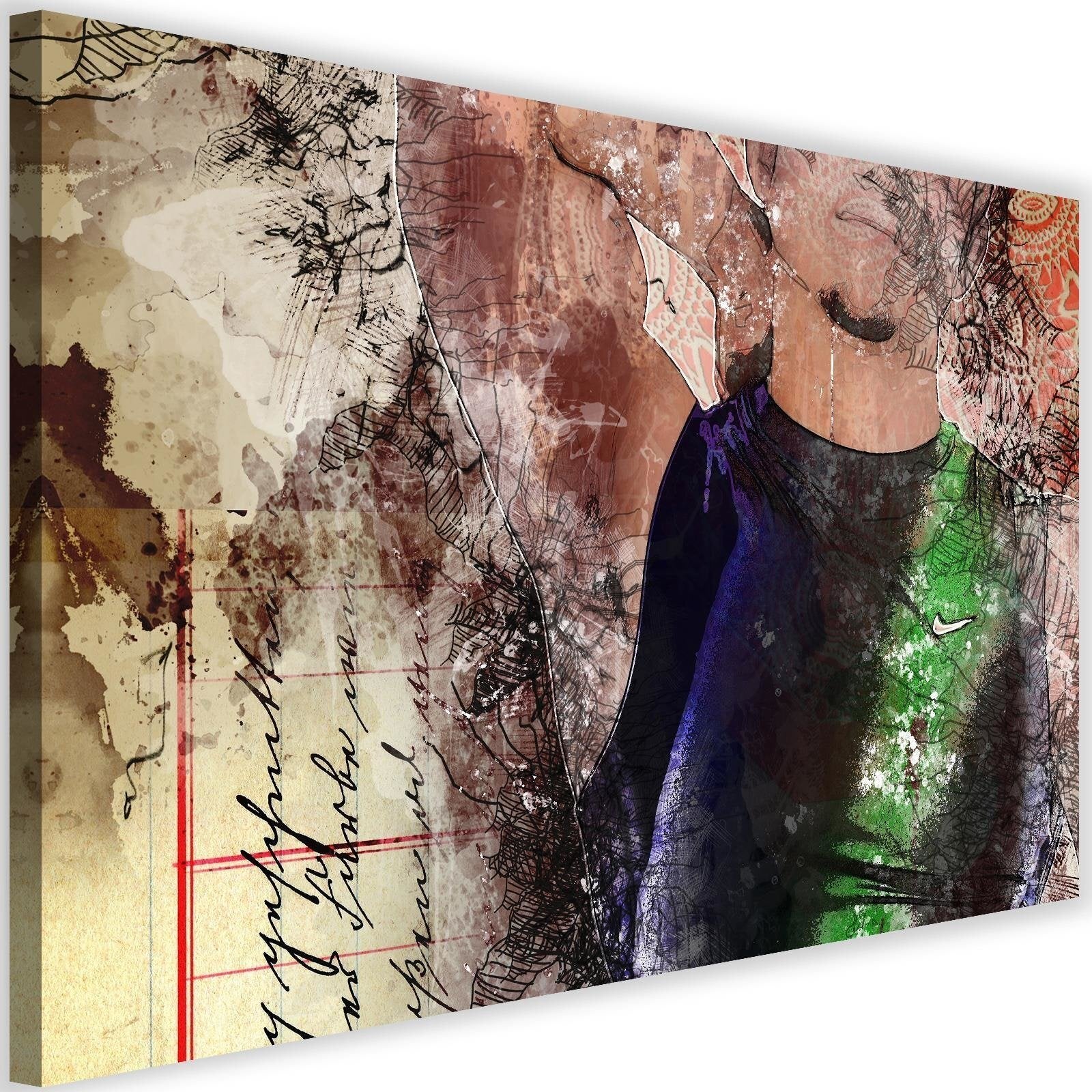 Tableau un homme en chemise de sport - 120 x 80 cm | Leroy Merlin