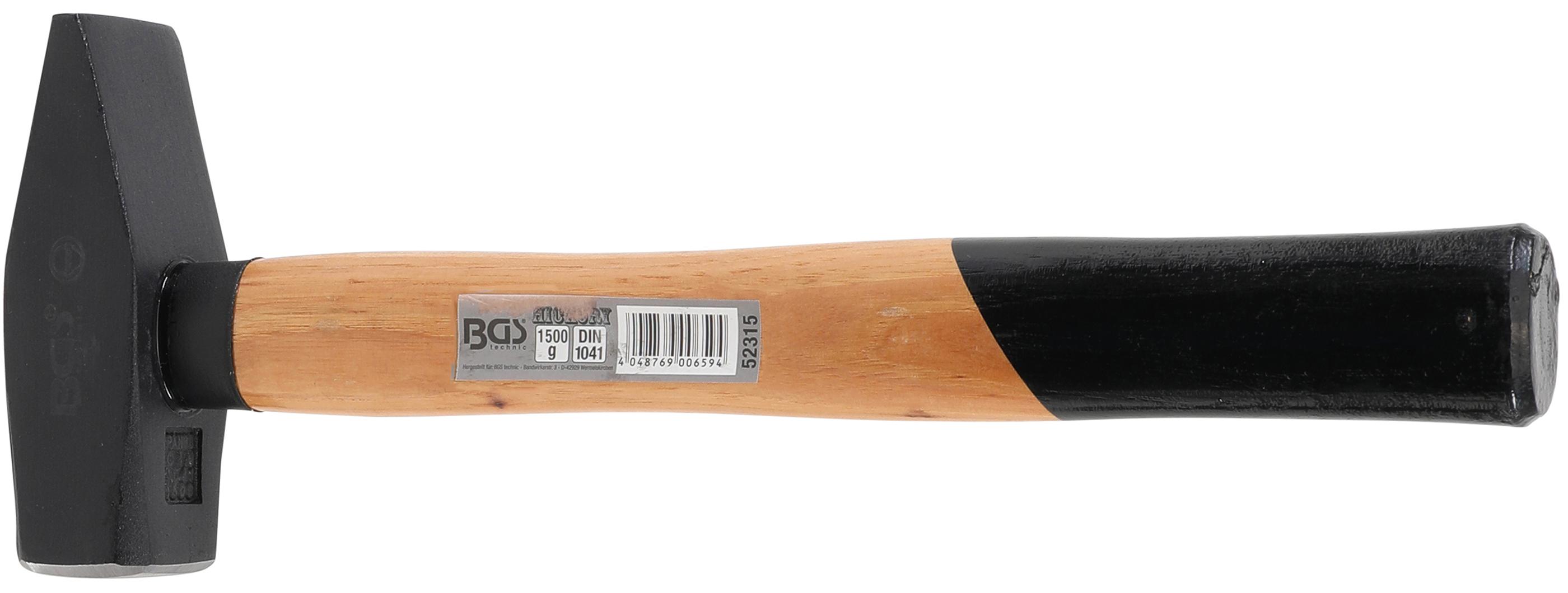 BGS Marteau mécanicien | manche hickory | DIN 1041 | 1500 g | Leroy Merlin