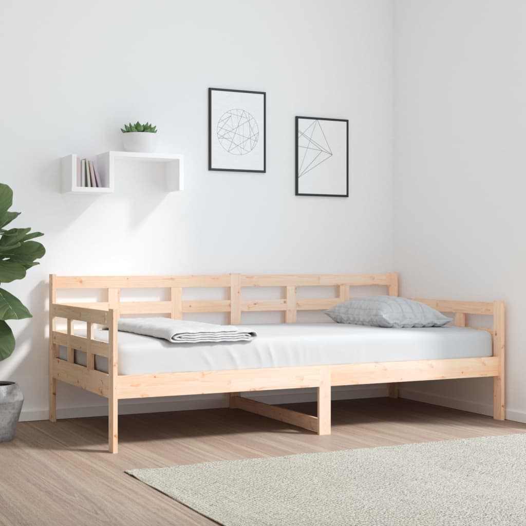 Maison Exclusive - Sofá cama madera maciza de pino 90x190 cm | Leroy Merlin