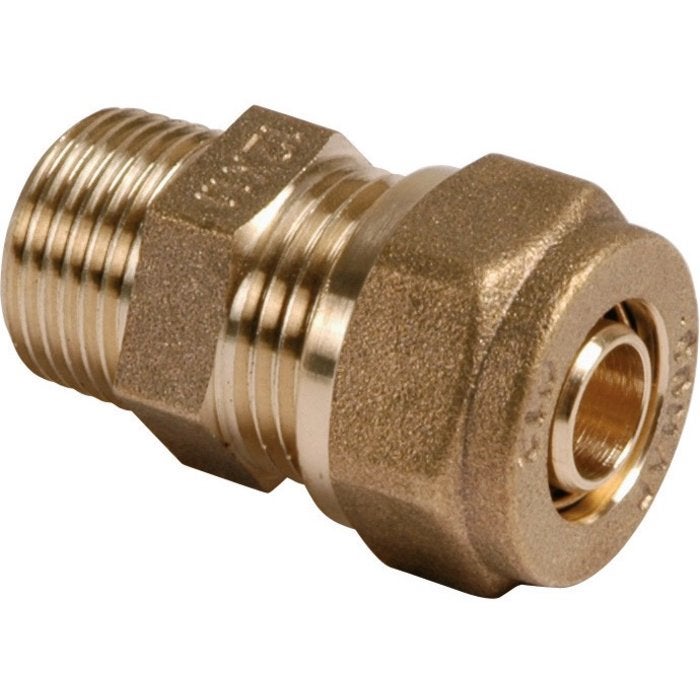 Raccord PER droit à compression - M 1/2' - Diamètre 16 mm - Comap ...