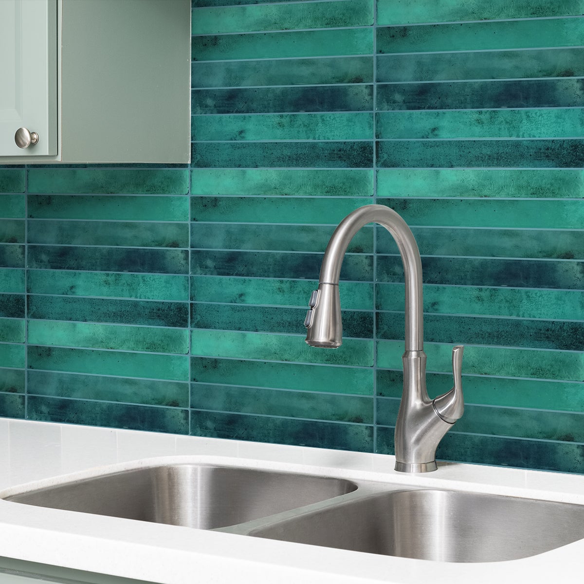 10 azulejos autoadhesivos para salpicaderos, 23 x 29 cm, con reverso ...