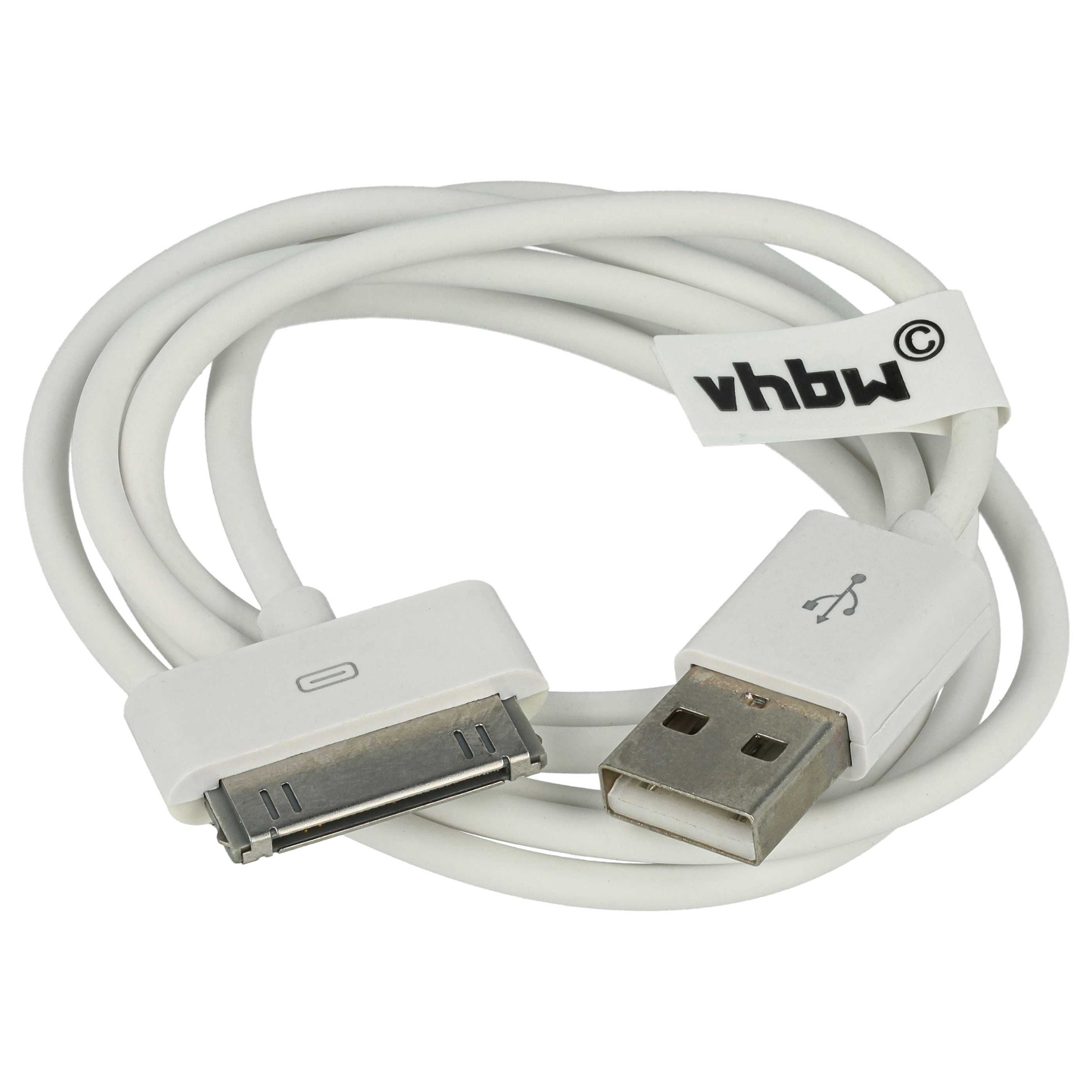 Vhbw câble de données USB (type A sur lecteur MP3) compatible avec Apple iPod Touch 1 Gen ...