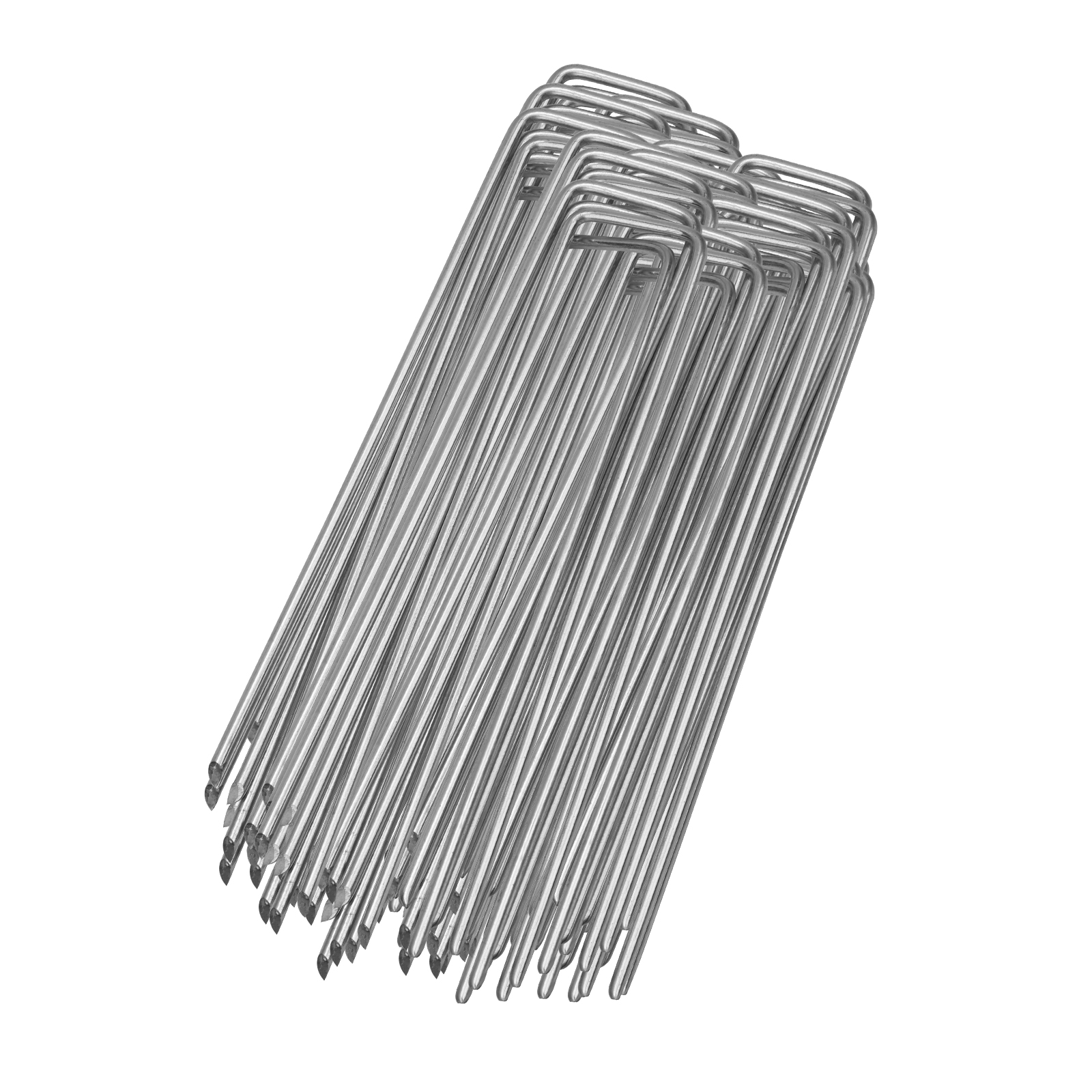 150 piquets d'ancrage au sol galvanisés 15x2,5cm piquets d'ancrage au ...