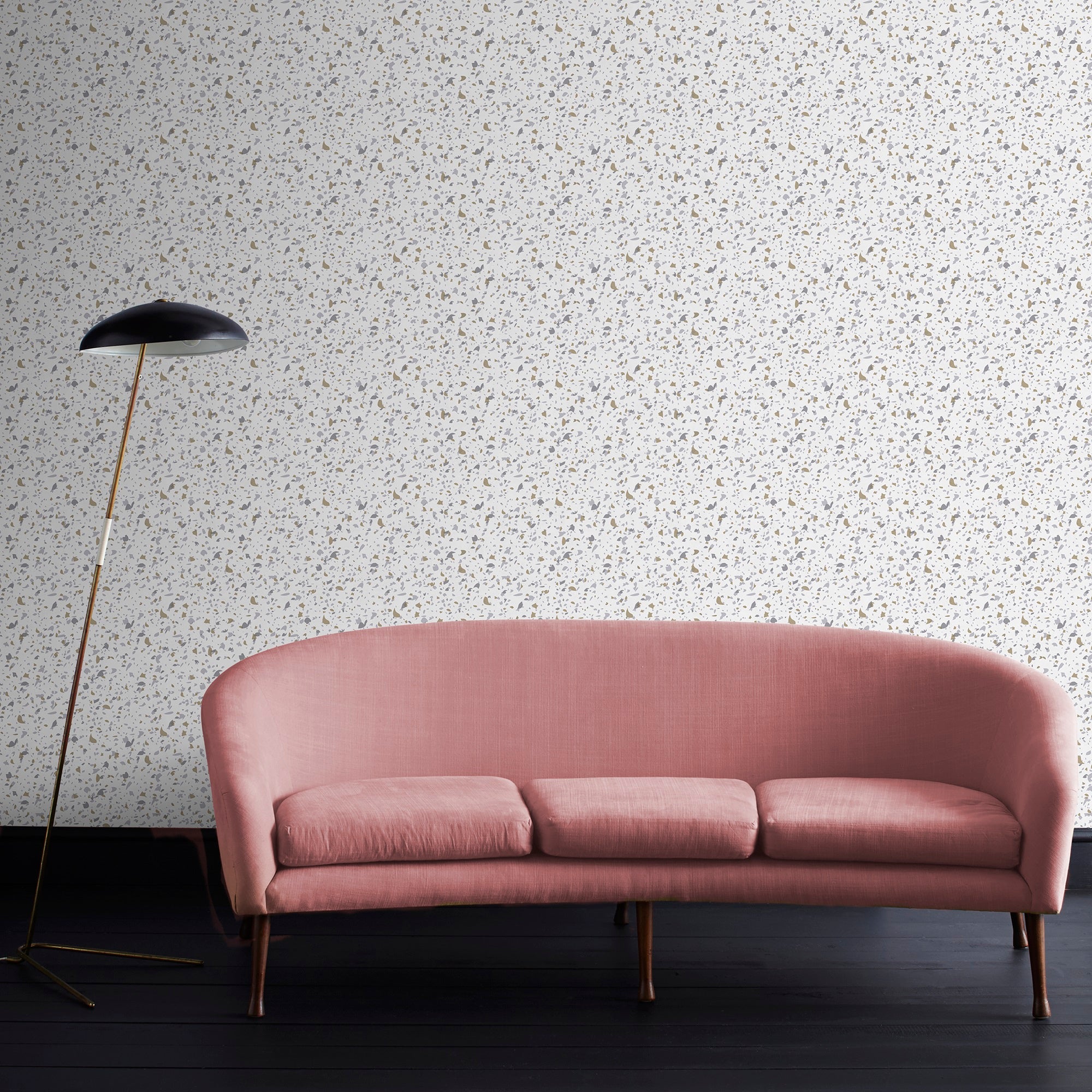 Papier peint intissé Terrazzo 1005 x 52cm Multicolore vert | Leroy Merlin