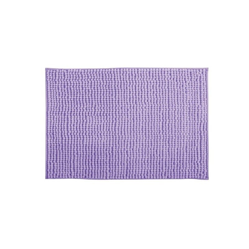 CHENILLE Alfombra de baño de microfibra 40x60cm Lavanda MSV | Leroy Merlin