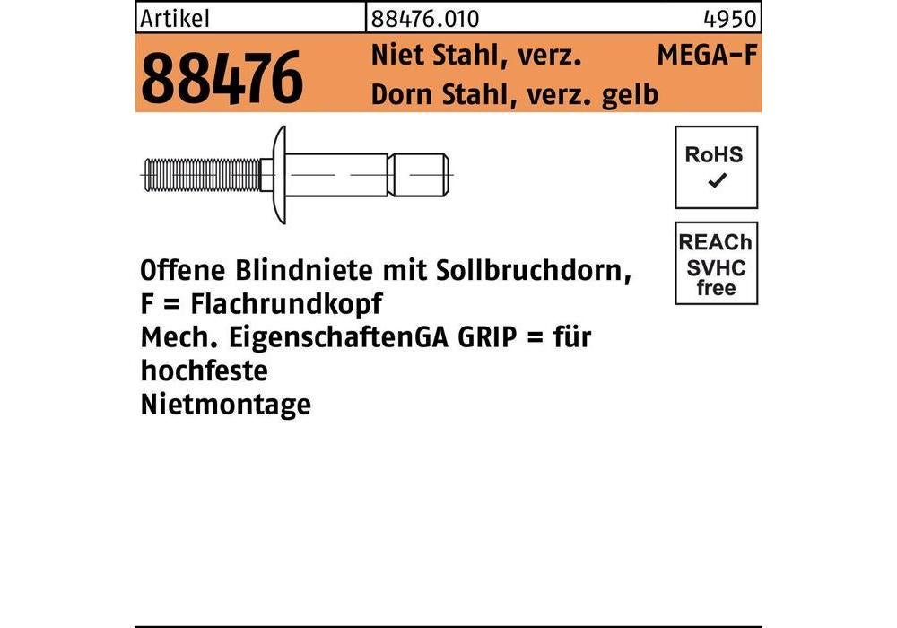 GESIPA Rivet POP R 88474 Flachkopf | Leroy Merlin
