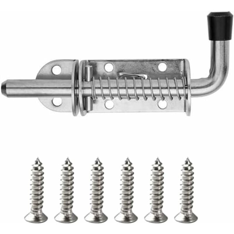 Serrures de porte coulissantes à ressort en acier inoxydable, 1 paquets ...