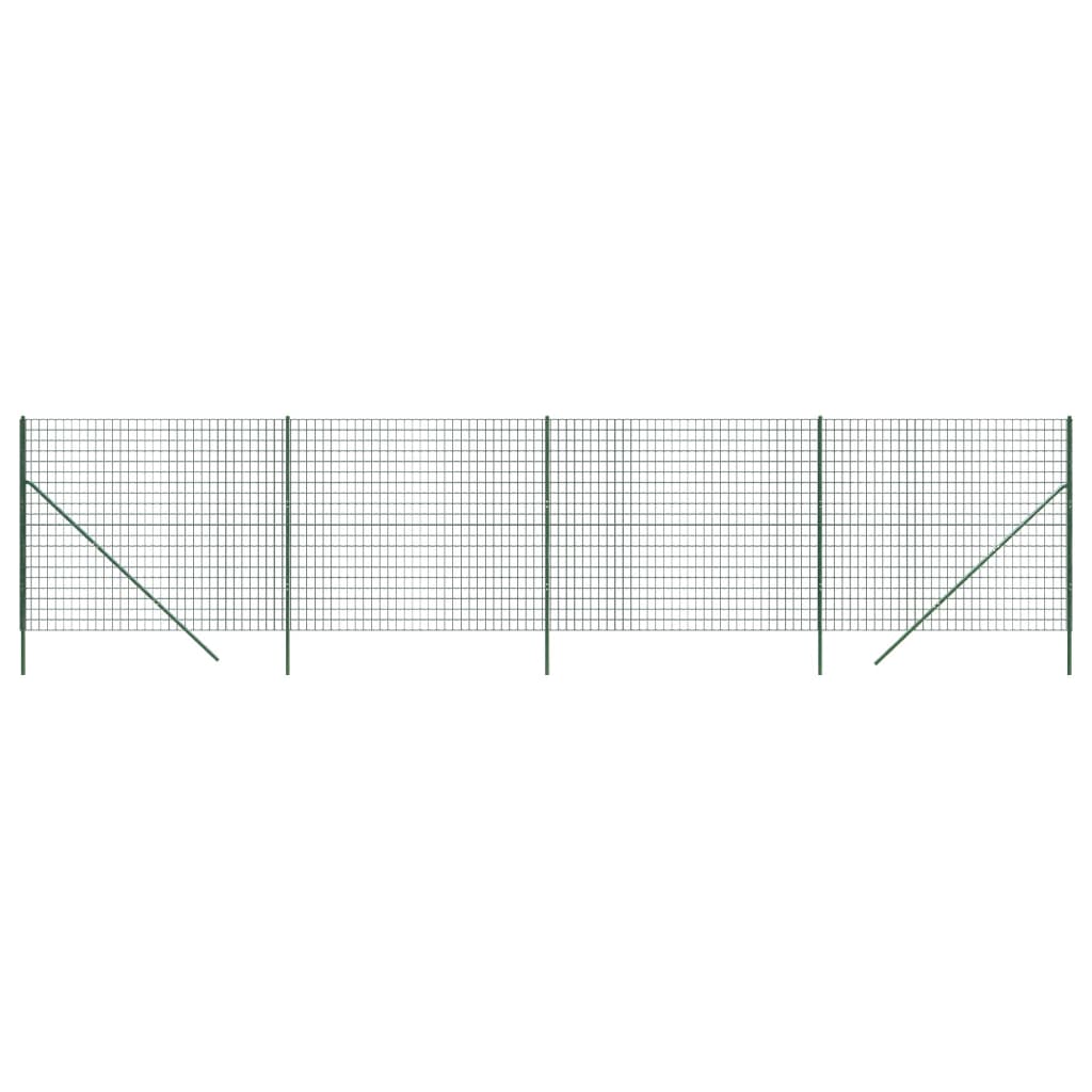 Clôture en treillis métallique vert 1,6x10 m acier galvanisé CFW51454 ...