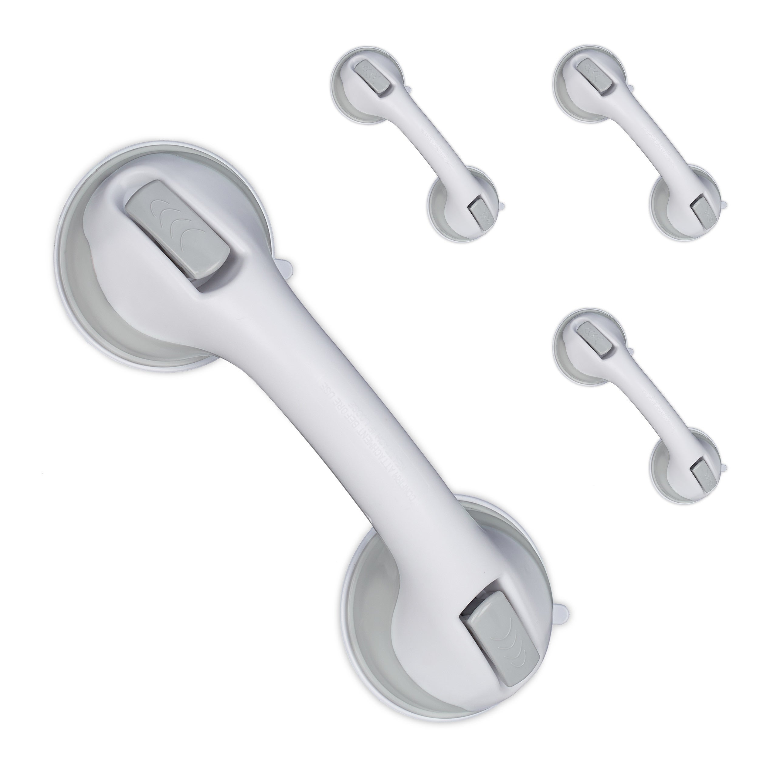 Relaxdays Asa Ducha Ventosa, Set de 4, Bañera y Baño, 70 kg, Personas ...