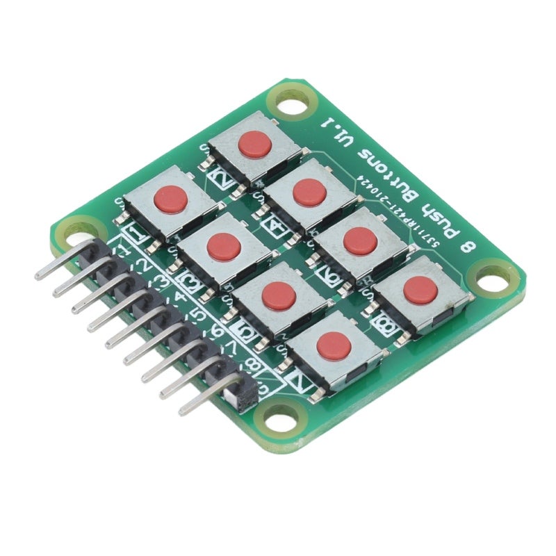 Modulo tasti a pulsanti, tastiera a matrice 2x4, 8 microinterruttori a ...