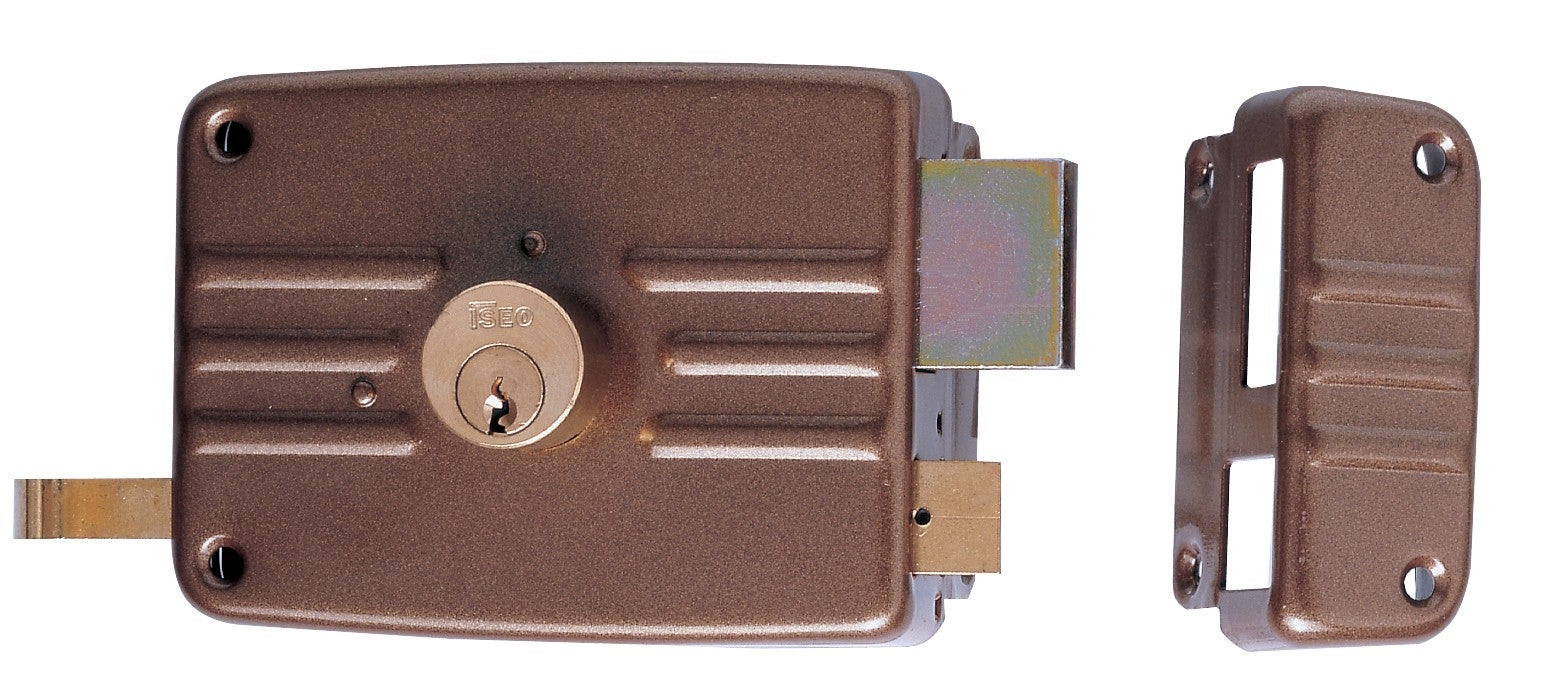 SERRURE EN BOIS APPLIQUER 430 ISEO FIXE ROND M3 + TIRANT E.MM 60 DROITE ...