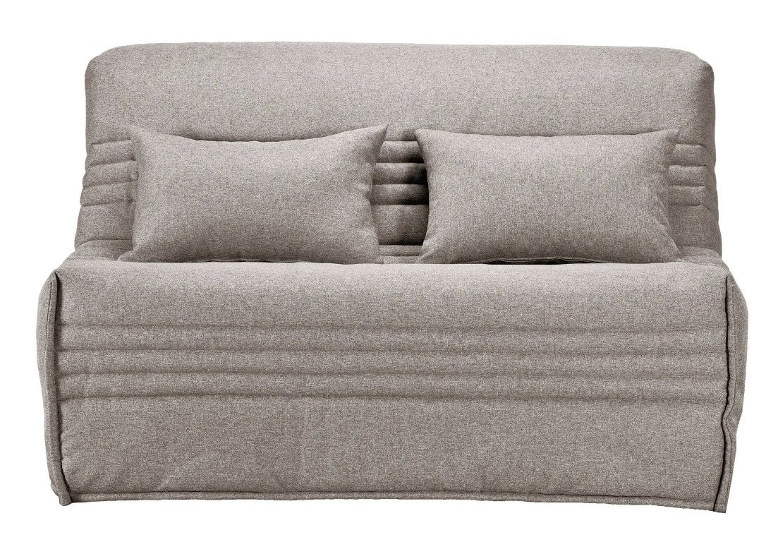 Banquette BZ tissu 140x200 matelas Bultex 15cm Celia-Couleur Taupe ...