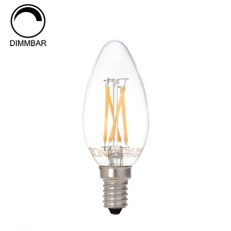 Bombilla LED regulable E14 C35 4W equivalente a 32W - Blanco Cálido ...