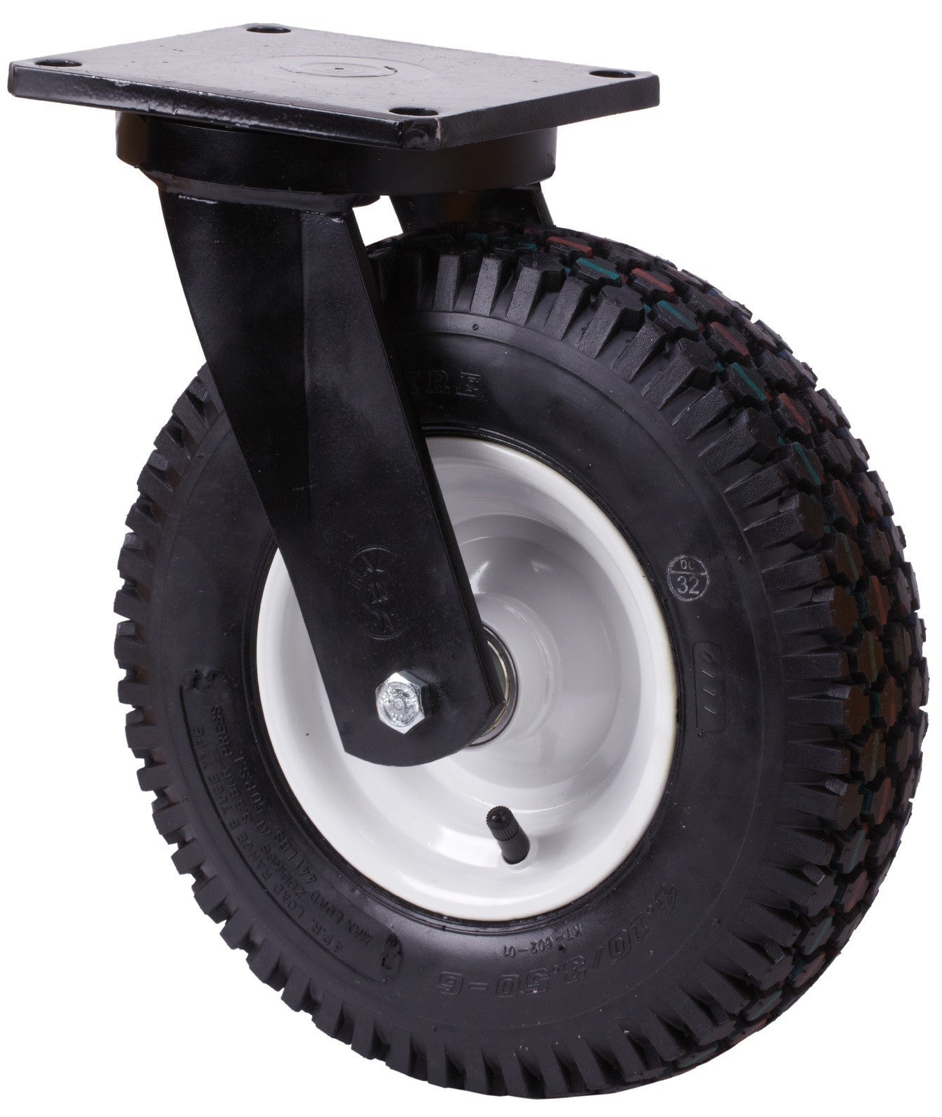 RUEDA 400 GIRATORIA PLATAFORMA NEUMATICA METAL/GOMA 300K | Leroy Merlin