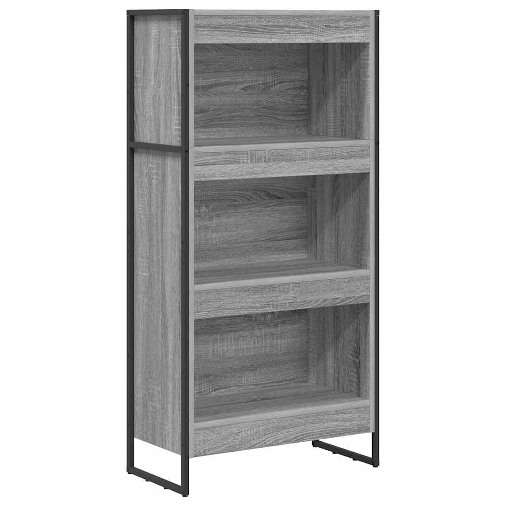Bibliothèque | Armoire à livres | Meuble de rangement Gris Sonoma 60 x ...
