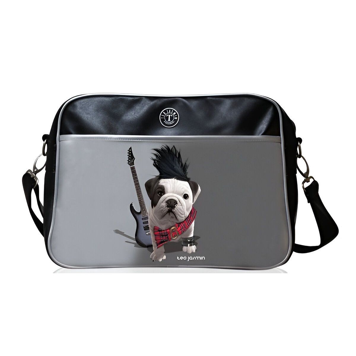 Sac messenger Téo punk Teo Jasmin | Leroy Merlin