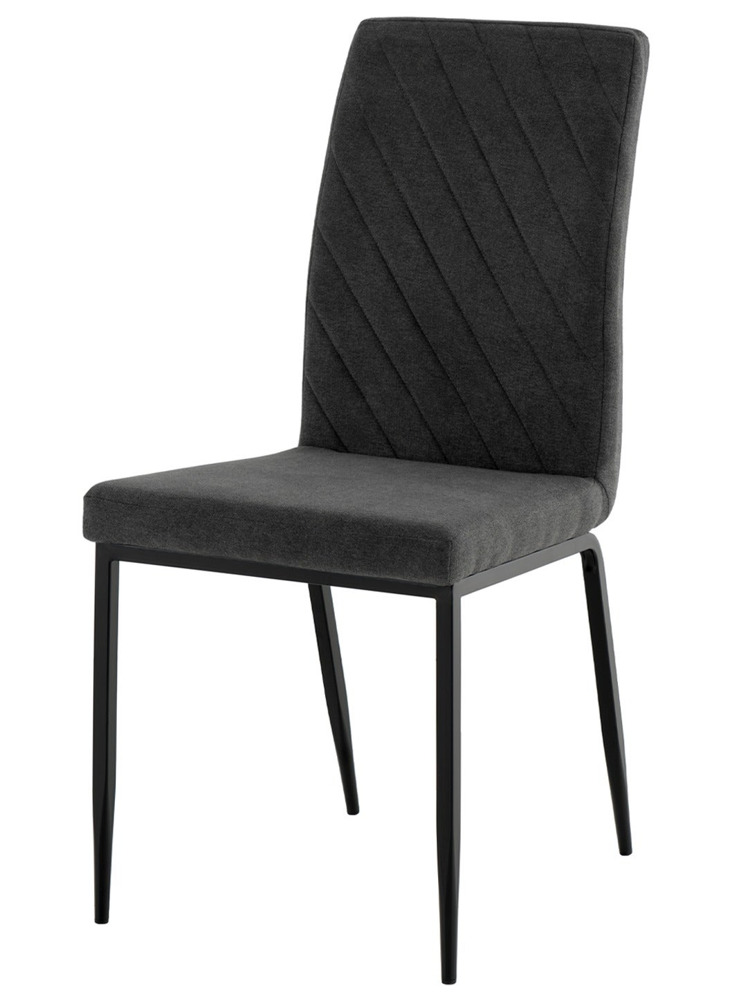 Silla confort Teva: tela acolchada y patas de metal negro para ...