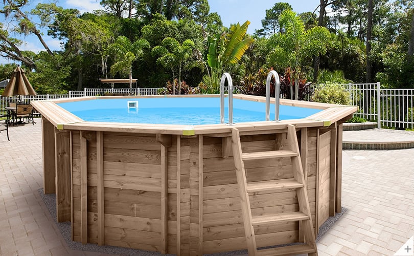 Piscine en bois hors sol ONDA 490 | Leroy Merlin