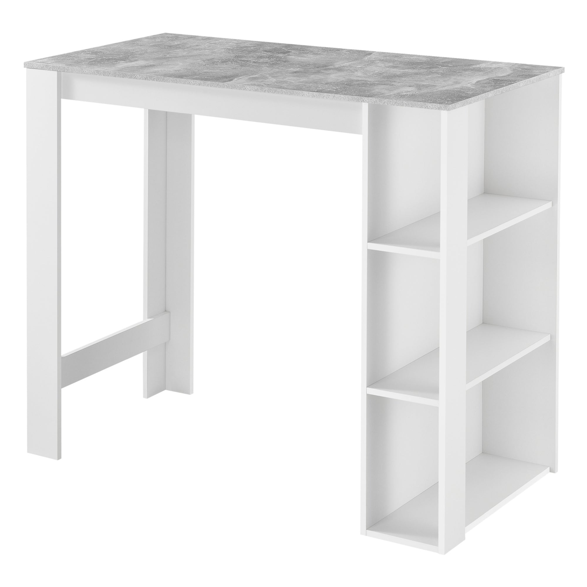 Table de bar design avec surfaces de rangement table bistrot avec 3 ...