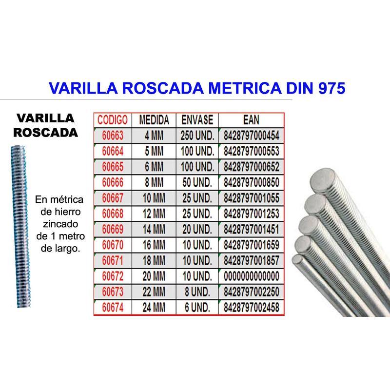 Varilla Roscada 5.6 Cincada M-8 | Leroy Merlin
