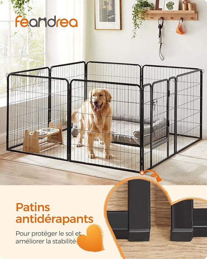 Corral plegable 80x80 cm para perros y mascotas, ideal para cachorros y ...