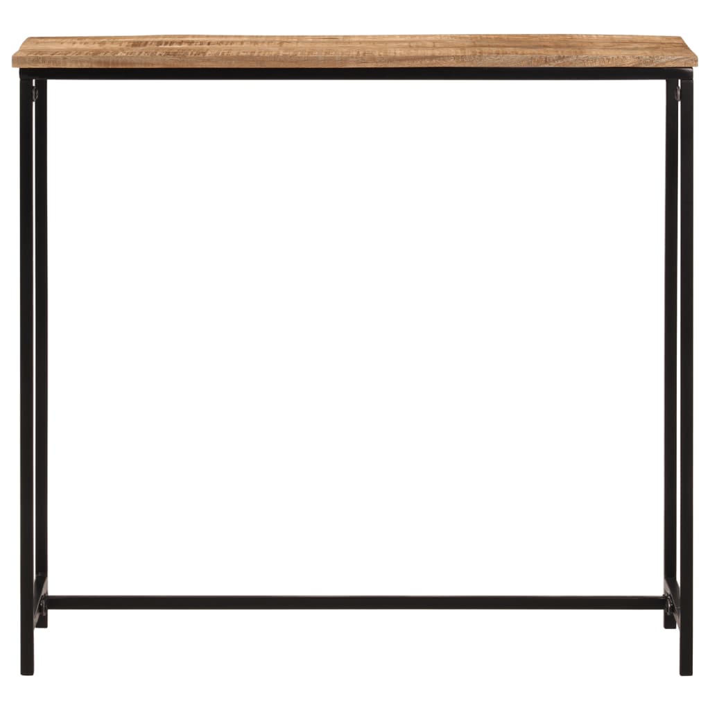 Table console en bois de manguier massif et fer 80x30x74 cm | Leroy Merlin